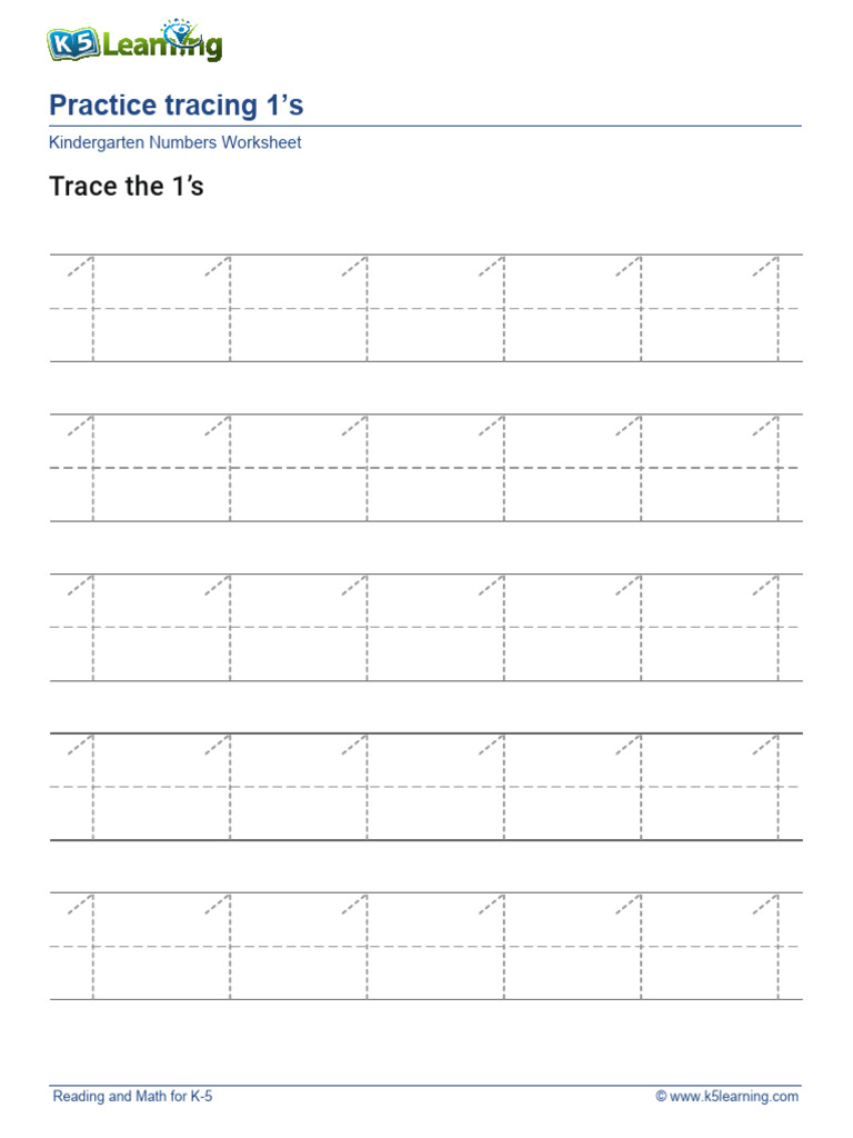Tracing 1s (1) | PDF
