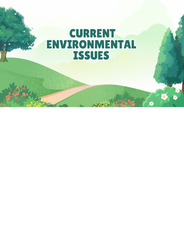 Current Environmental Issues | PDF