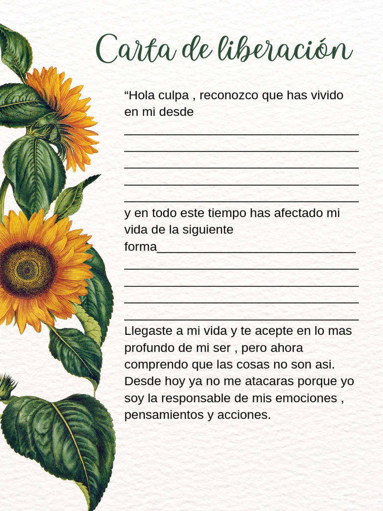 carta de liberacion | PDF