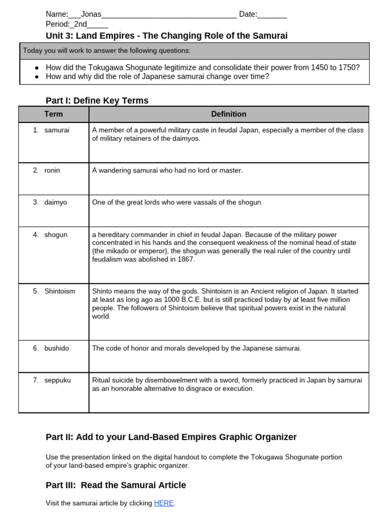 Samurai Evolution in Tokugawa Japan | PDF | Samurai | Bushido