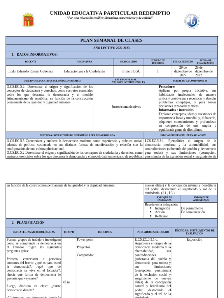 BGU.1.EC.PdC.2 | PDF | Democracia | Ideologías políticas