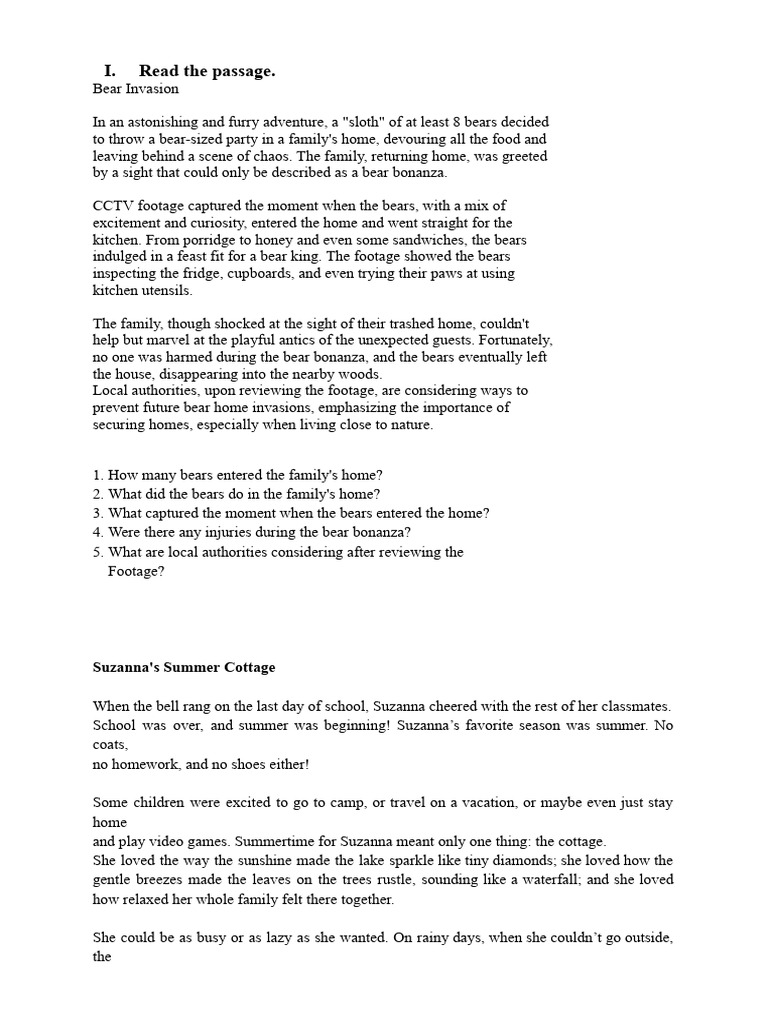 Sample questions for practice P4 | PDF | Word | Verb