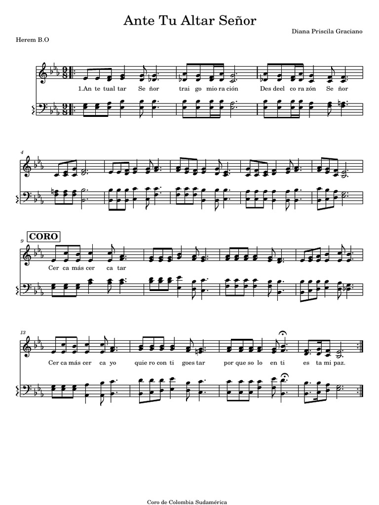 Ante Tu Altar Señor | PDF