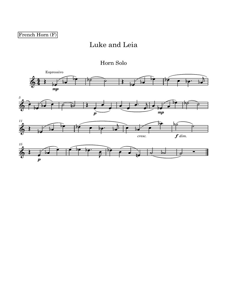 Luke and Leia Horn Solo | PDF