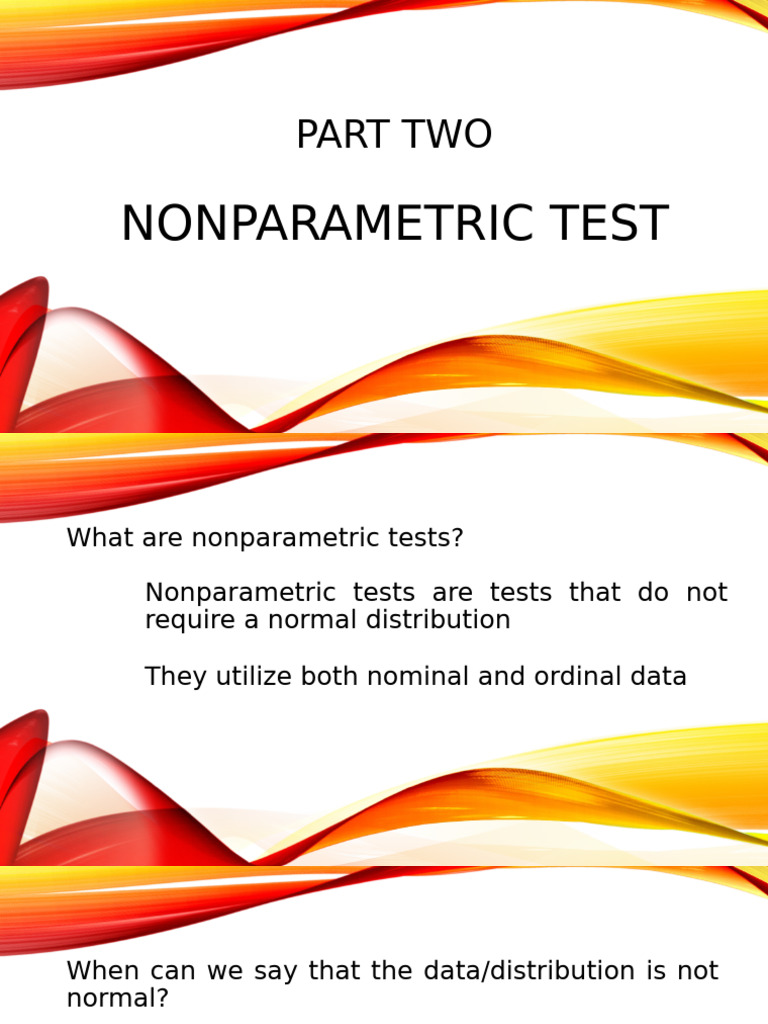 Nonparametric Test | PDF | Nonparametric Statistics | Scientific Method Nonparametric Test | PDF | Nonparametric Statistics | Scientific Method