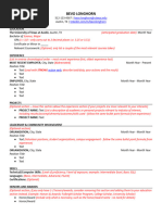 Kelley Resume Template | PDF | Educational Stages | Indiana