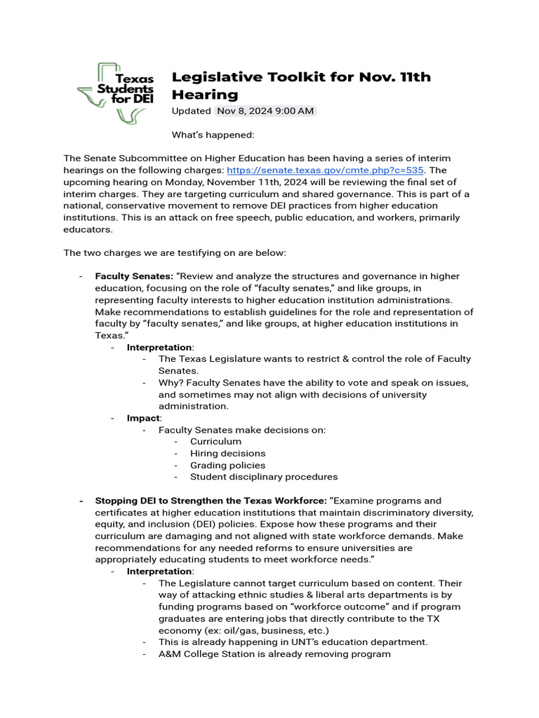 11 - 7 TXS4DEI Lege Advocacy Toolkit | PDF