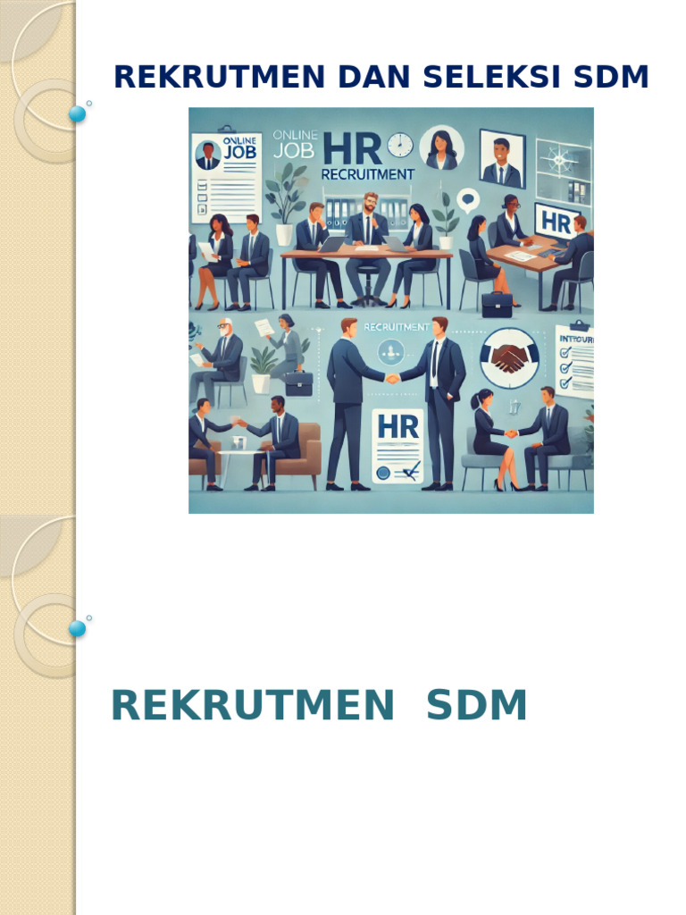 REKRUTMEN DAN SELEKSI SDM-MSDM[1] ( Materi UMP) | PDF