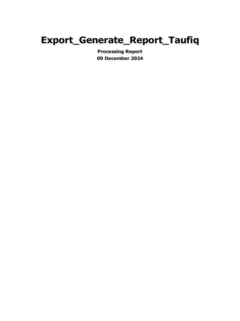 Export Generate Report - 31 - E - Muhammad Taufiq Iswahyudi | PDF | Pixel | Camera