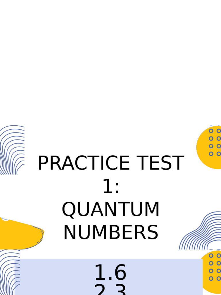 Practice Test 1 | PDF