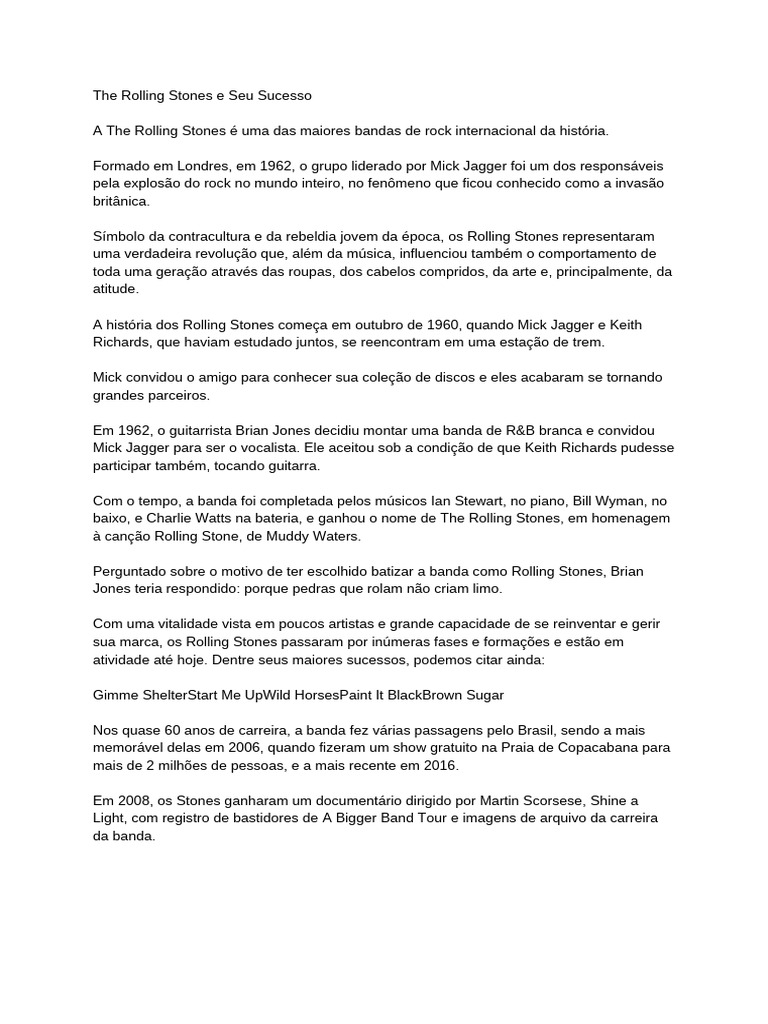 A Revolução dos Rolling Stones | PDF