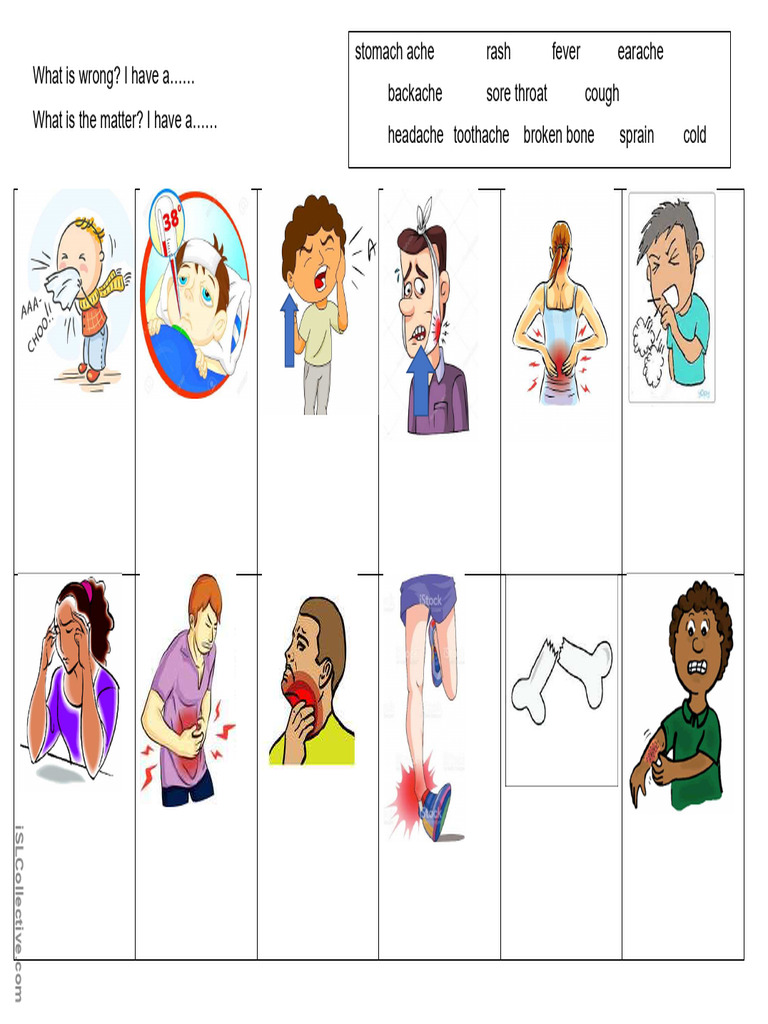 Health, doctor, body parts lesson | PDF | Medicine | Pain