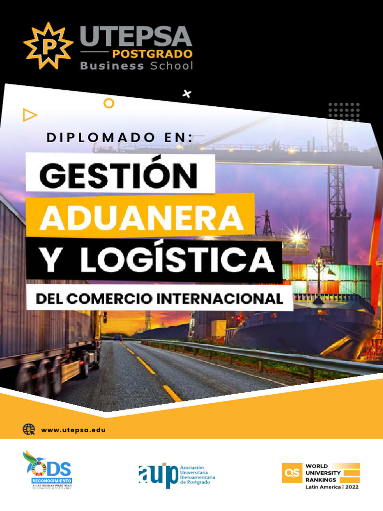 Brochure Diplomado Gestión Aduanera y Logística (1) | PDF | Business ...