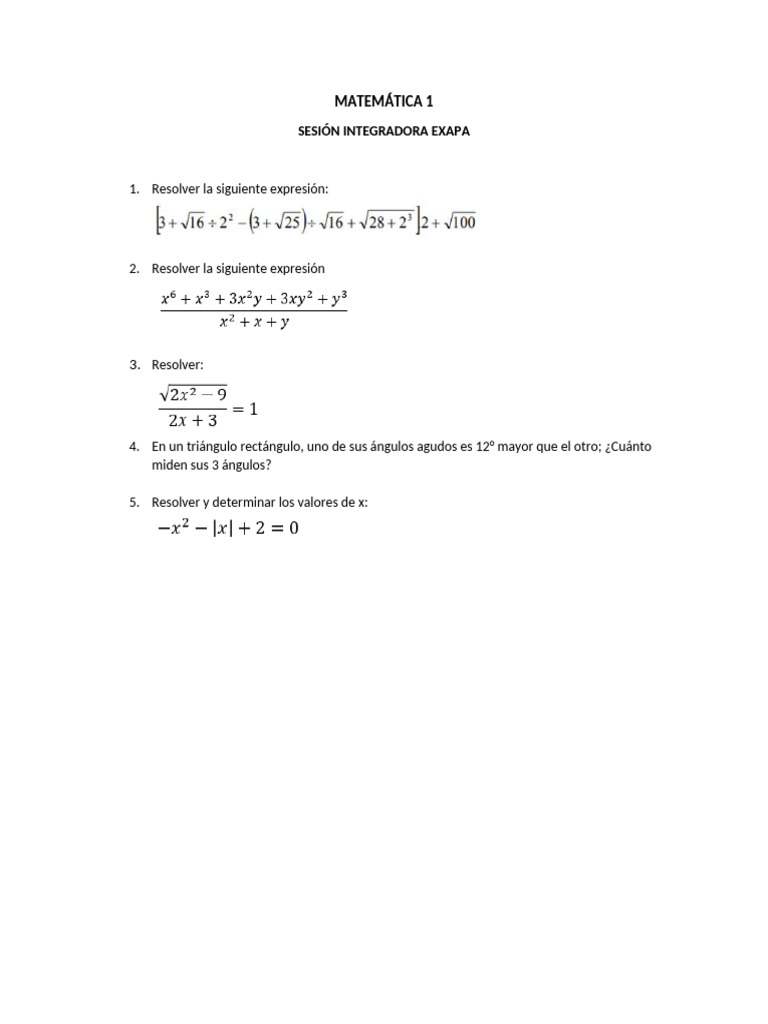 Problemas de Matemática Básica | PDF