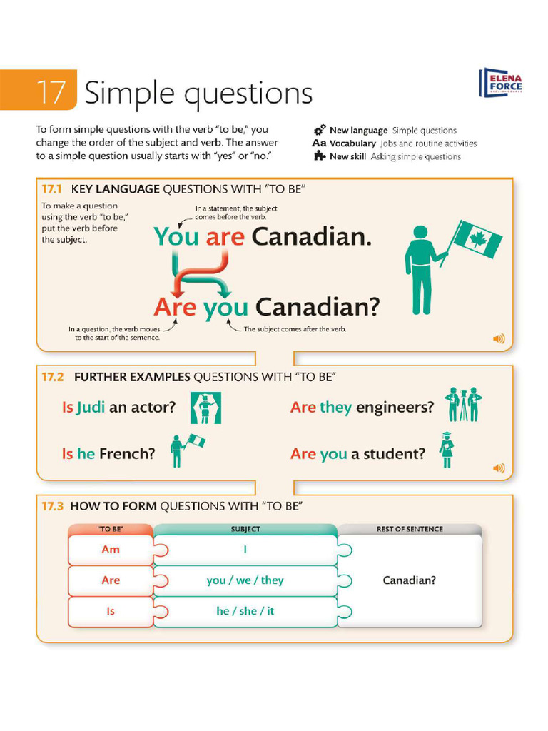 17) A. Level 1 Beginner - Simple Questions | PDF