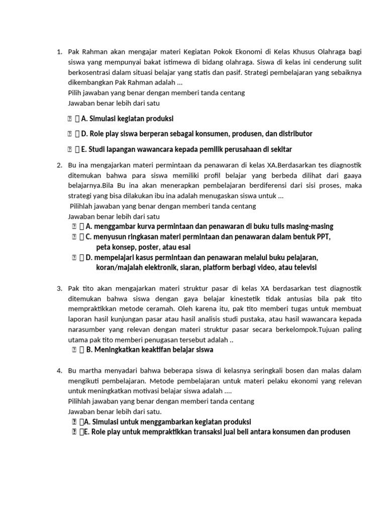 Soal Ukppg Dan Kunci Jawabannya | PDF