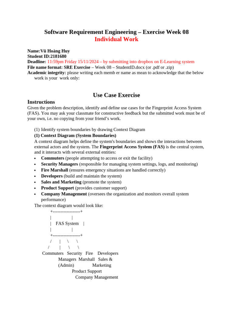 SRE - Exercise Week 08 - 2181680 | PDF | Fingerprint | Authentication