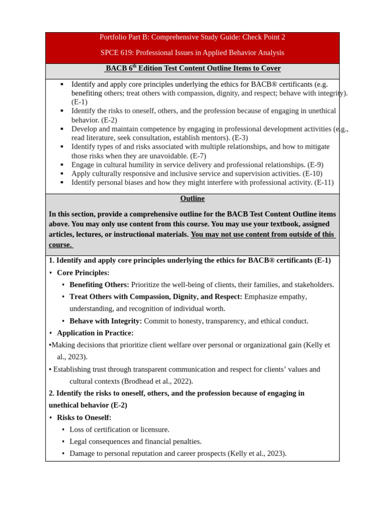 SPCE619 Portfolio Part B Check Point 2 | PDF | Bias | Risk