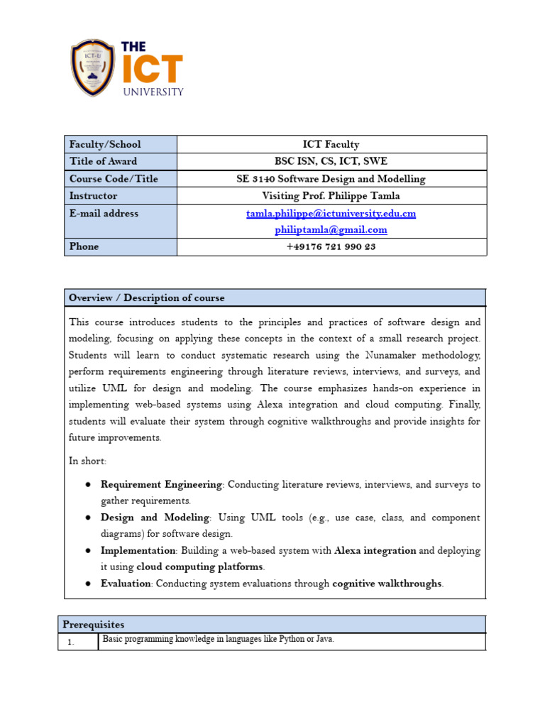 Software Design & Modeling Course | PDF | Unified Modeling Language | System
