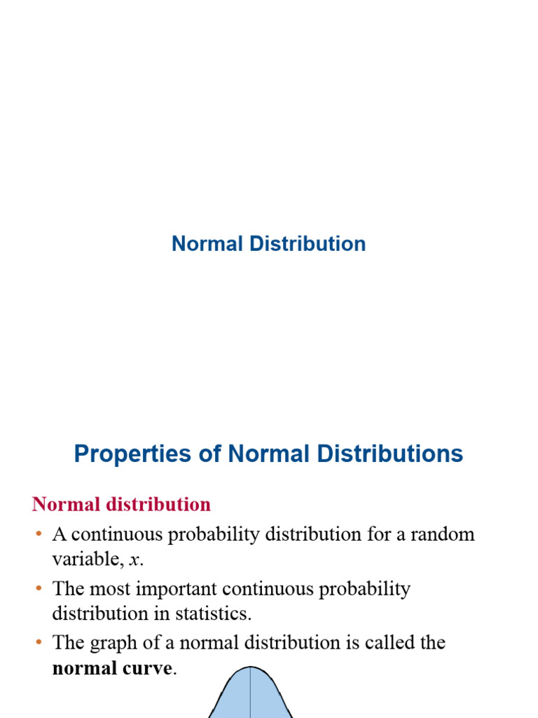 Normal distribution (2) | PDF | Normal Distribution | Standard Deviation
