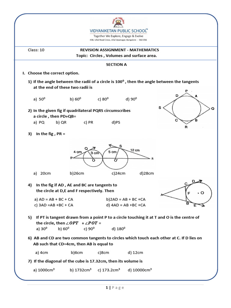 CLASS10-MATH-REVISIONFINALEXAM_1ee2177a45c348b694dec6cba0383fec_78009 | PDF | Sphere | Area