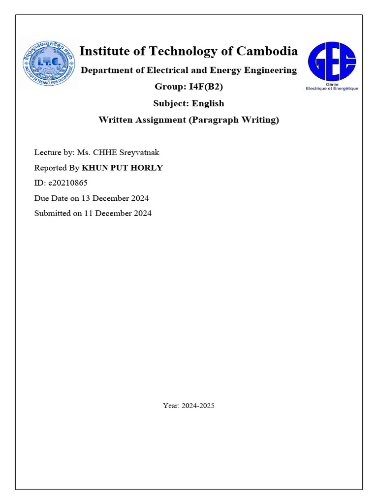 Assignment_English | PDF