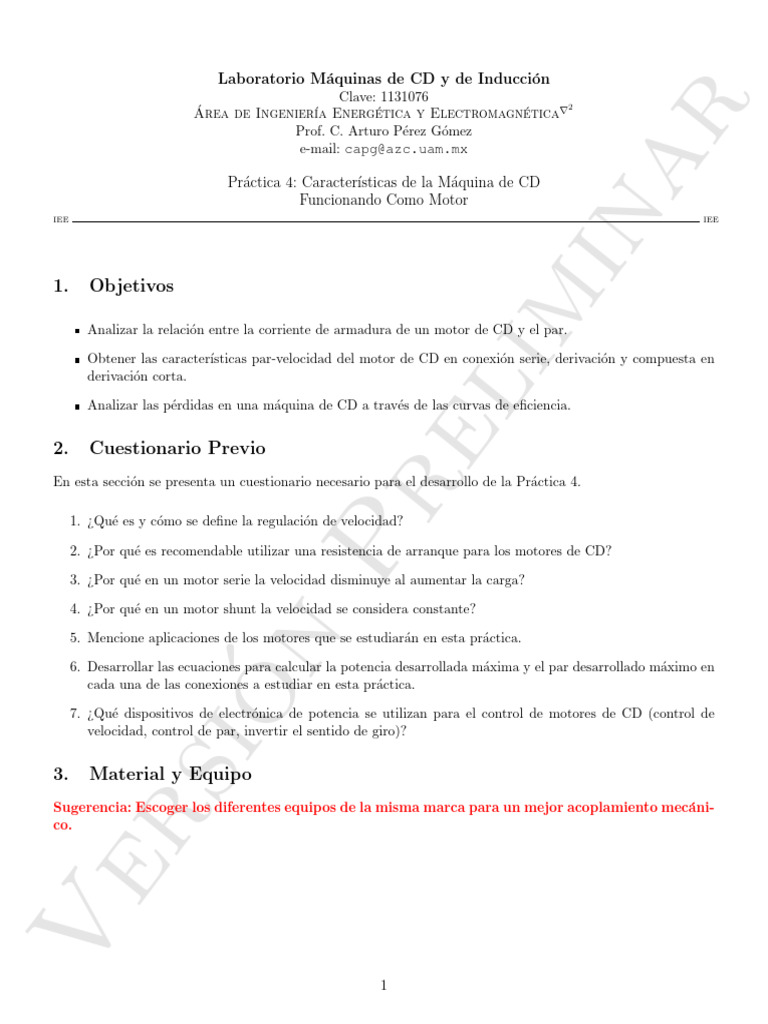 Practica4 PDF | PDF | Disco compacto | Motores