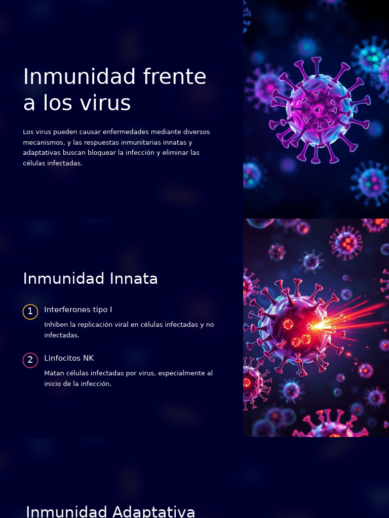 Inmunidad Frente a Los Virus | PDF | Virus | Sistema inmune
