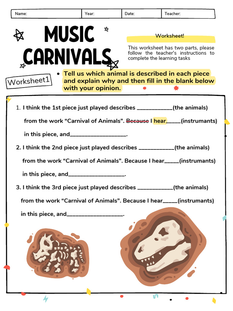 Fossil Worksheet | PDF