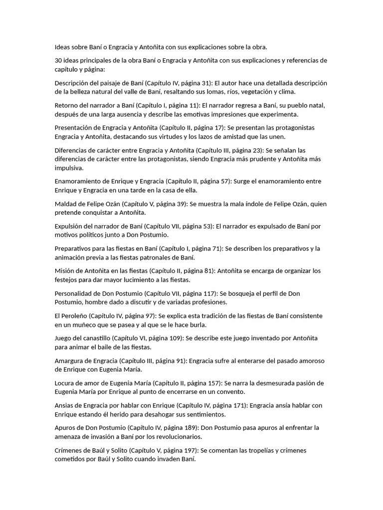 Ideas Sobre Baní o Engracia y Antoñita Con Sus Explicaciones Sobre La ...