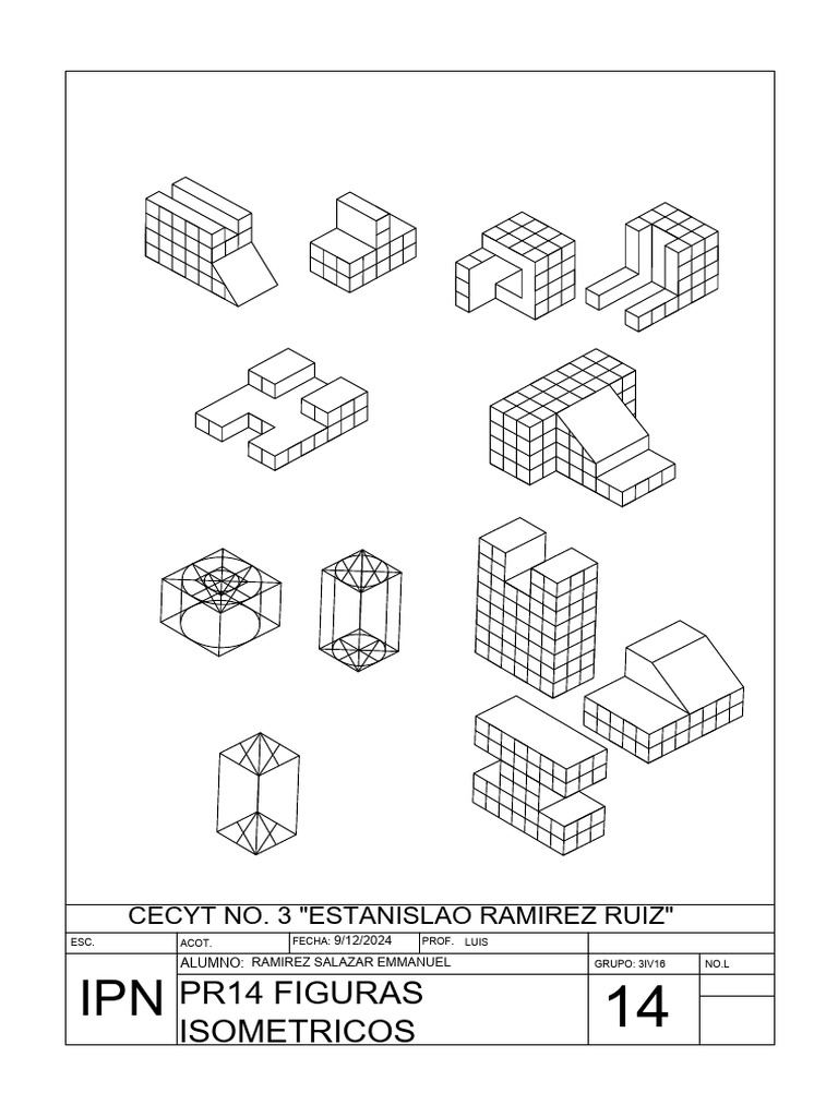 Figuras Isométricas en CECYT 3 | PDF