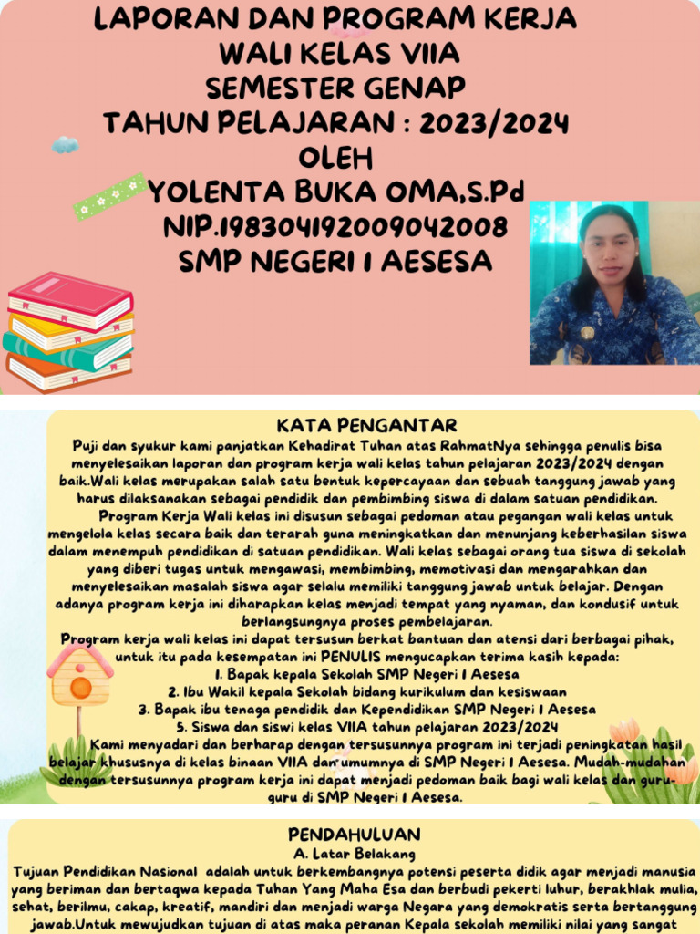 Laporan Wali Kelas 7A.pdf | PDF