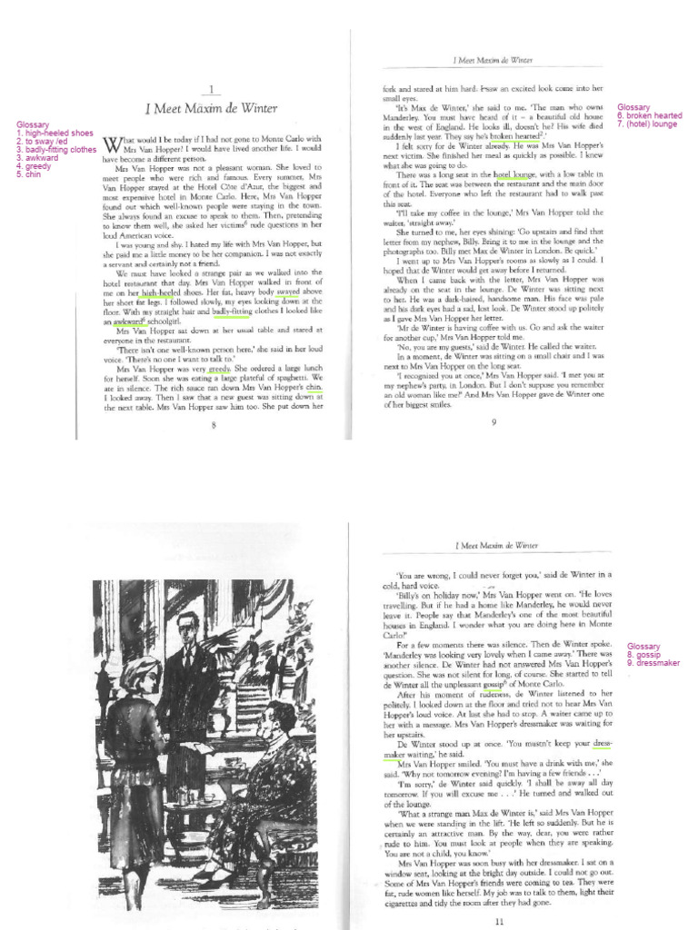 Rebecca - Chapters 1 and 2 | PDF