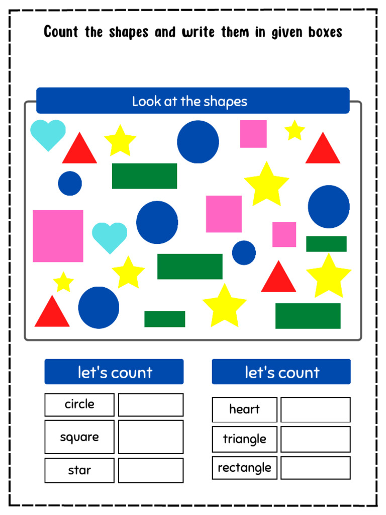 COUNT THE SHAPES | PDF