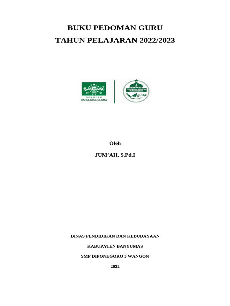 BUKU Pedoman Guru Dipo5 | PDF