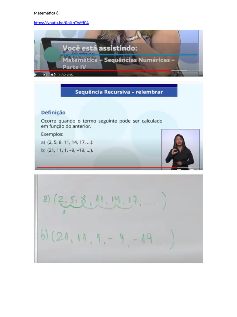 Matemática 8 Pdf