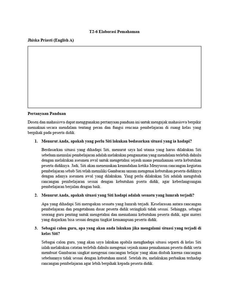 T2-6 Elaborasi Pemahaman Jhiska | PDF