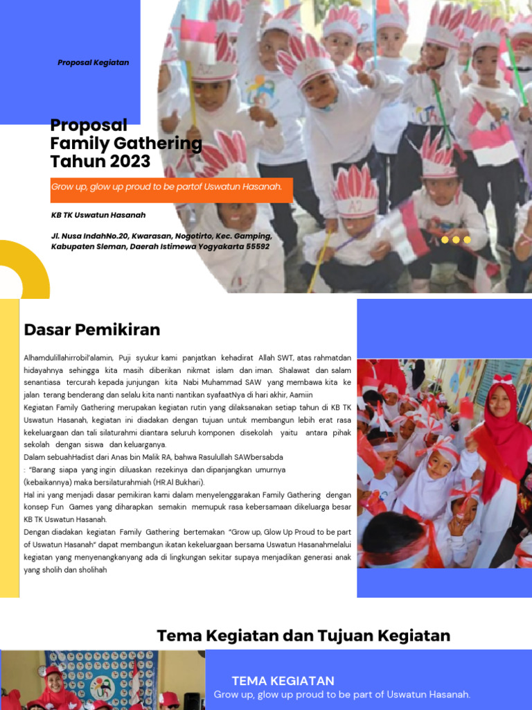 Proposal Family Gathering | PDF