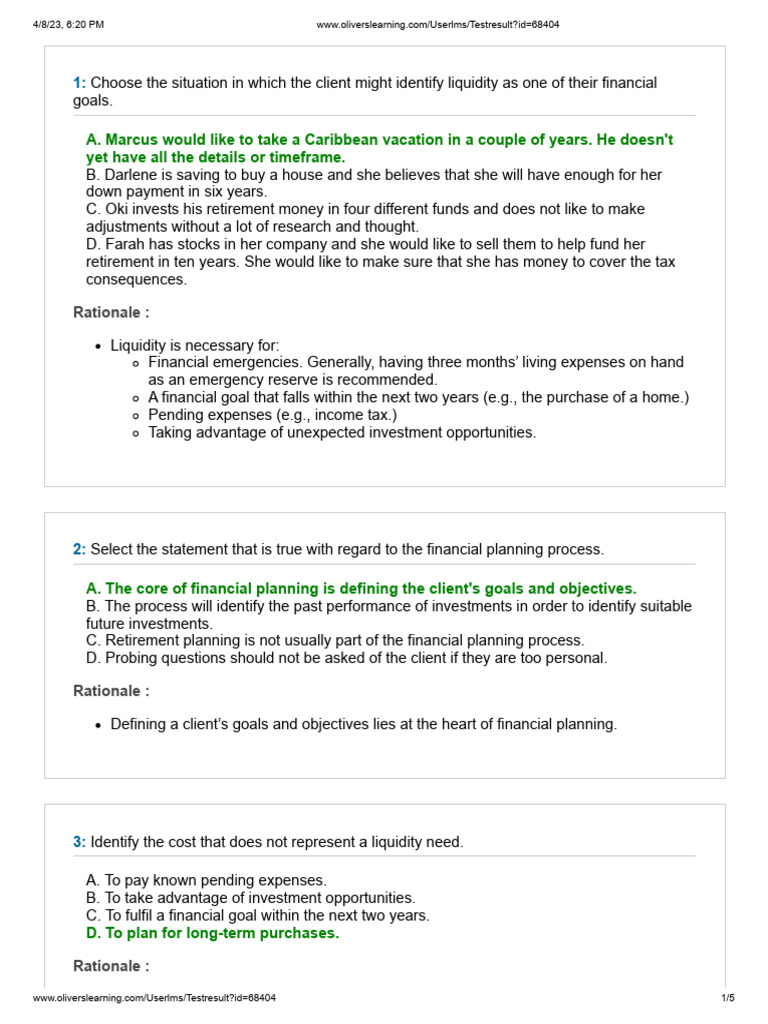 Module 1-Section 2 | PDF | Retirement | Risk