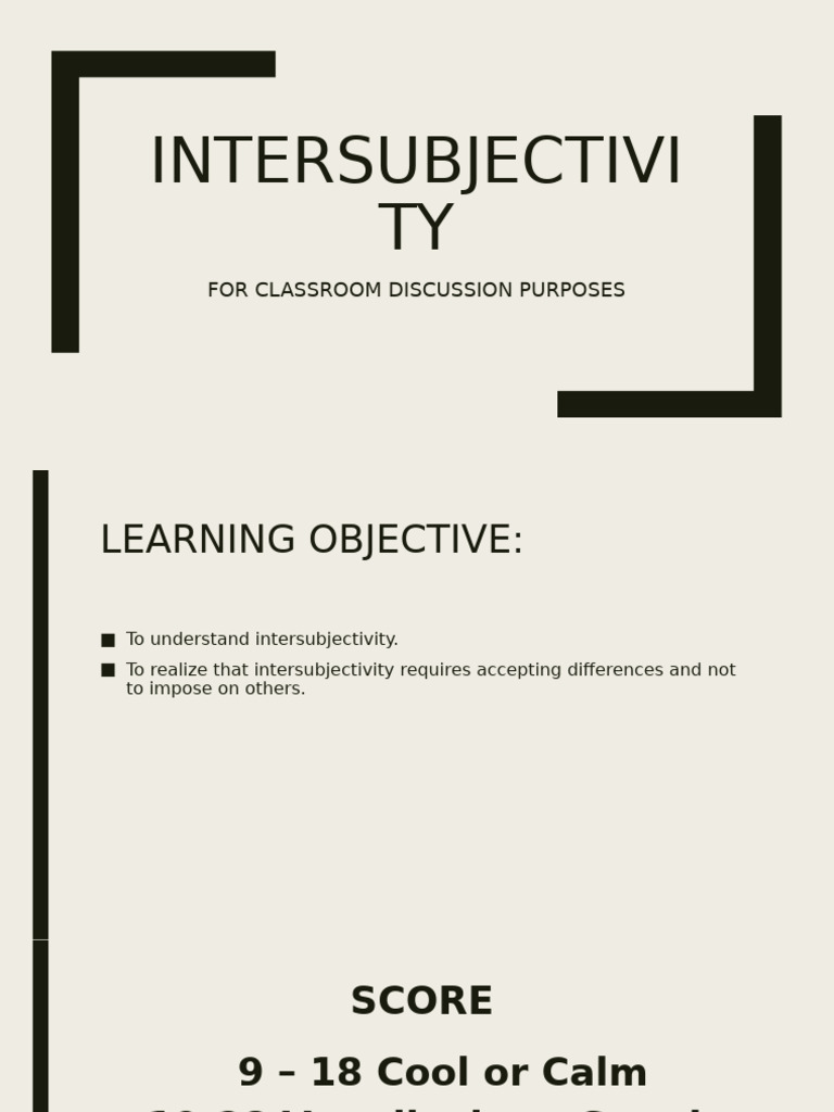 PHILO 13 Intersubjectivity | PDF
