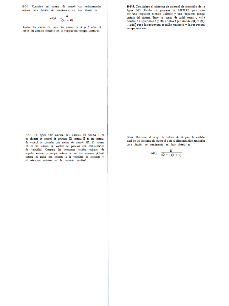 Ejercicios Ogata | PDF