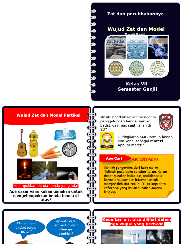 Wujud Zat Dan Model Partikel | PDF