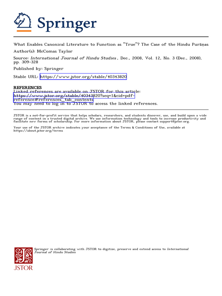 What Enables Canonical Literature | PDF | Puranas | Vishnu