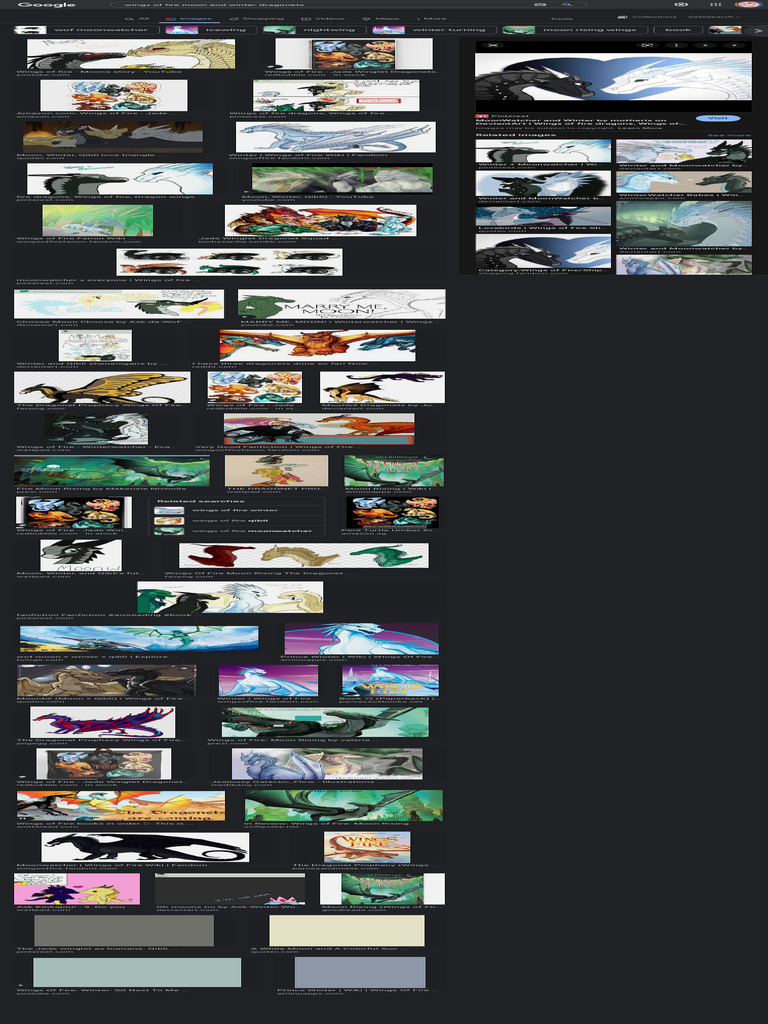 Wings of Fire Moon and Winter Dragonets - Google Search | PDF