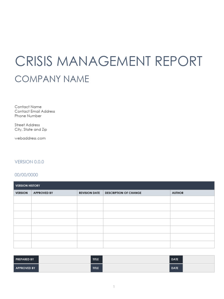 IC Crisis Management Report 10789 - PDF | PDF | Crisis Management ...