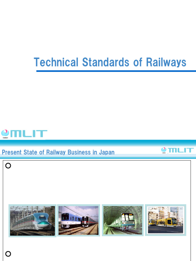 Japan Railway Technical Standards Overview | PDF | Rail Transport | Train