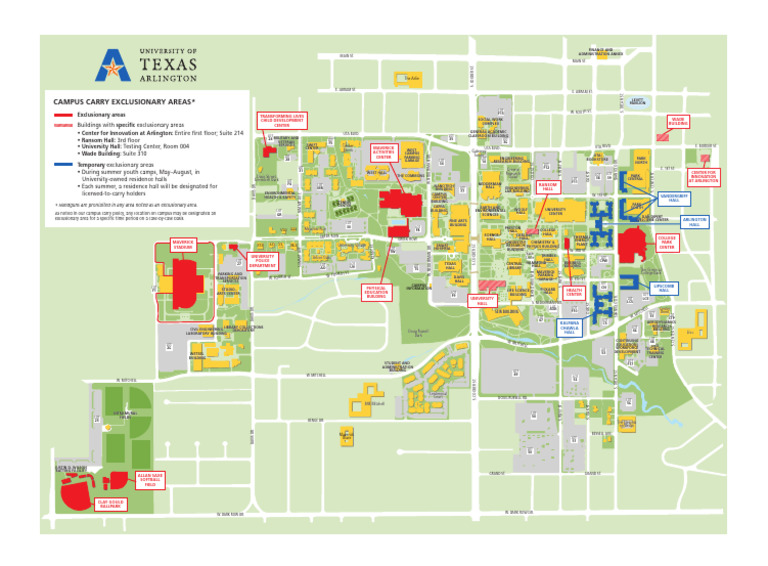 UTA Campus Map and Building Guide | PDF
