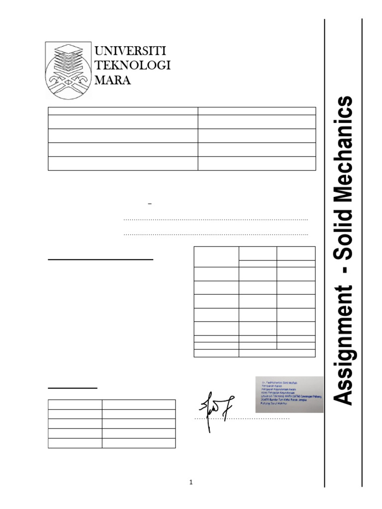 Assignment Cdio and Rubric Ecs226 - June 2024 SDG Ir4.0 | PDF | Beam (Structure) | Mechanical ...