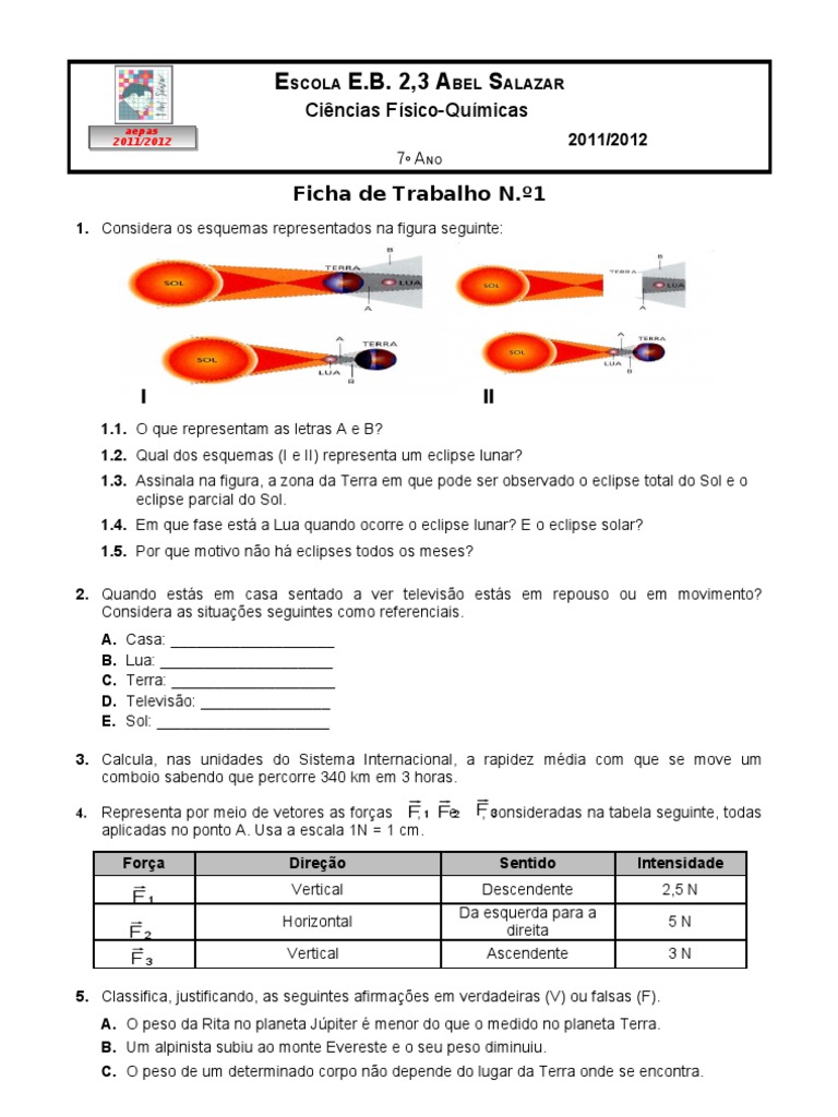 Ficha Trabalho Nº1 | PDF | Lua | Eclipse