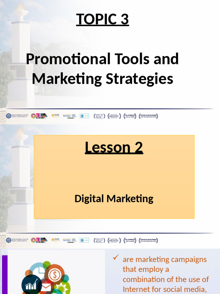 Topic 3 Lesson 2 Digital Marketing | PDF